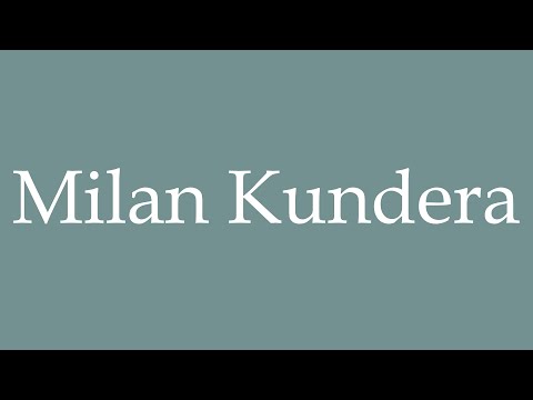 How to Pronounce ''Milan Kundera'' Correctly in French