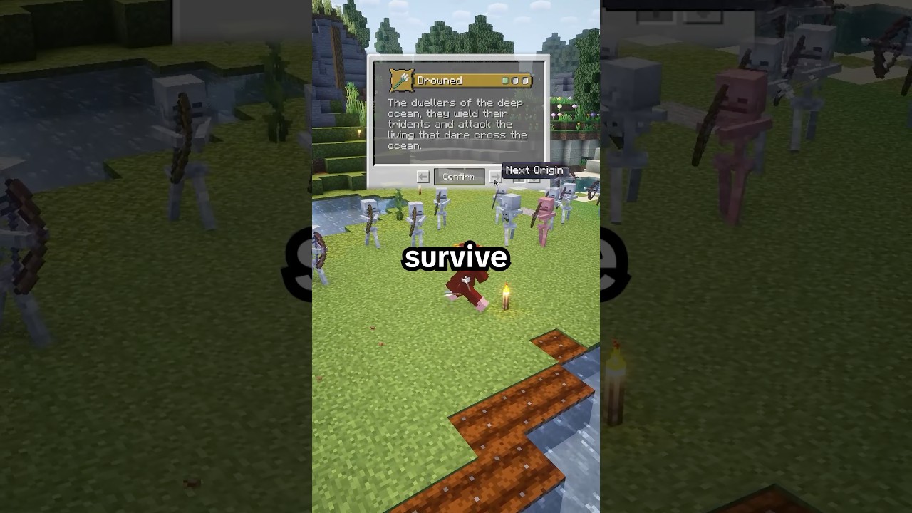 I Joined The Best Origins Server #shorts #minecraft