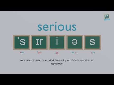How to pronounce serious ?