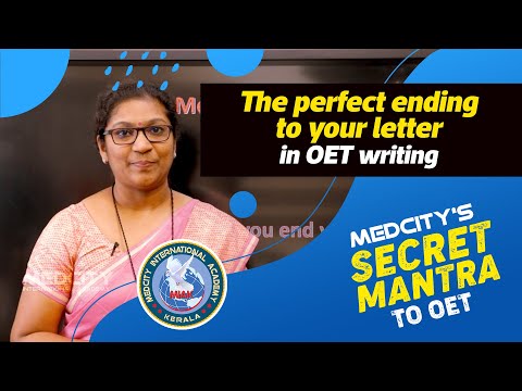 The perfect ending to your letter in OET writing