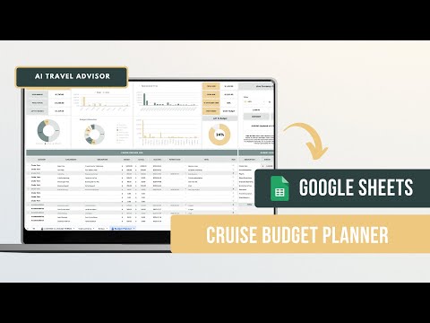 Cruise Budget Spreadsheet Step By Step Tutorial | Track Costs & Stay on Budget with Google Sheets