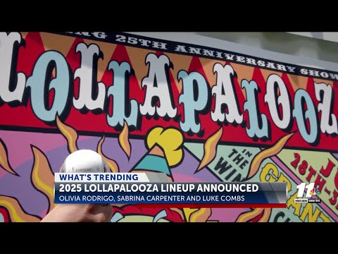 2025 LOLLAPALOOZA LINEUP ANNOUNCED