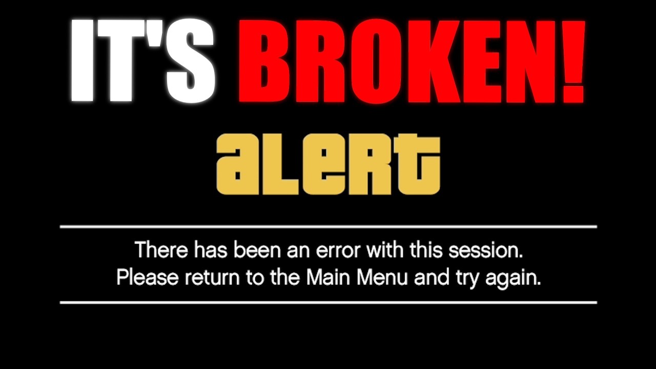 GTA Online Sessions Are BROKEN Right Now! (Constant Errors)
