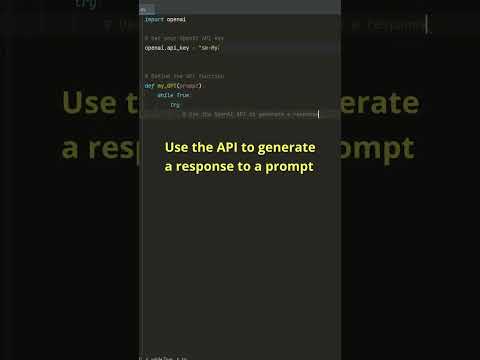 Set Up OpenAI GPT in Python in Just 60 Seconds #python #programming #coding #gpt #gpt3