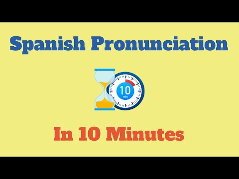 Spanish Pronunciation Rules in (about) 10 Minutes