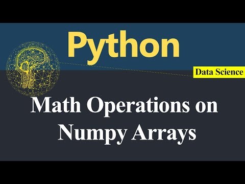 Learn Math Operations on Arrays using Numpy in Python Hindi - Mind Luster
