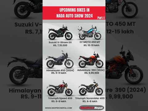 Upcoming Bikes In NADA Auto Show 2024|BikePriceNepal