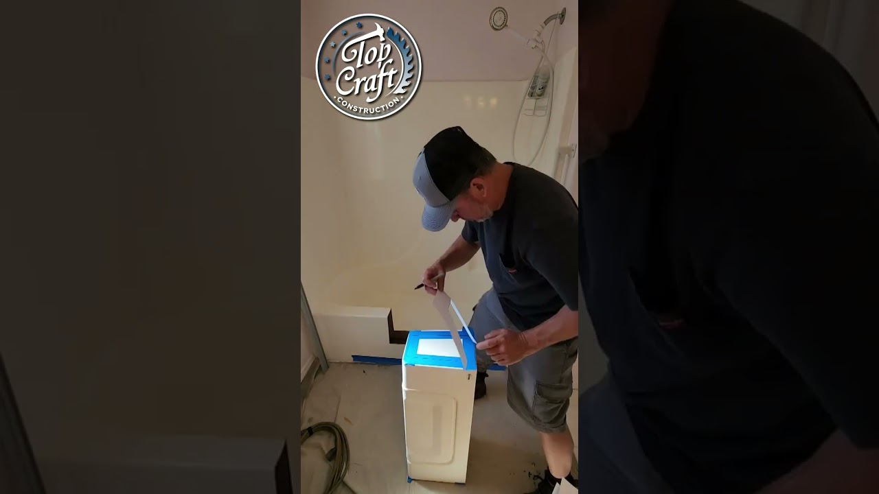 CleanCut Convertible bathtub installation.