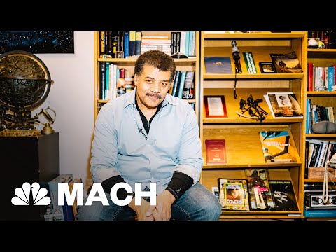 Inside Neil deGrasse Tyson's Famed Office At The Hayden Planetarium | Mach | NBC News