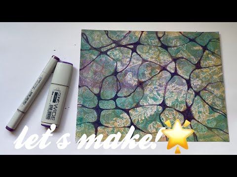 Mindful Creation: Relaxing Neurographic Drawing Over Gel Print.🌟