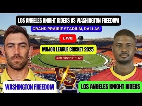 🔴Los Angeles Knight Riders vs Washington Freedom Live Match | LAKR vs WF Live match