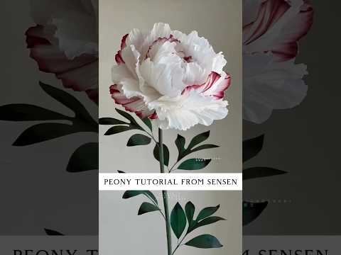 Highlights paper giant peony flower production tutorial came, petals individual highlights#artscraft