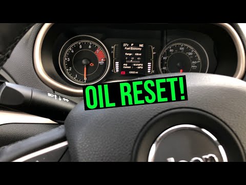 How to reset oil maintenance light on a 2017/2018 Jeep Cherokee
