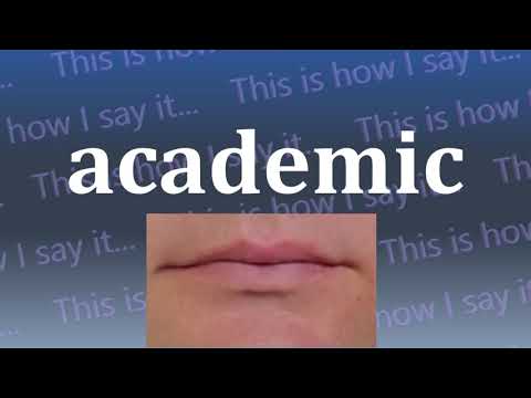This is How I Say...academic