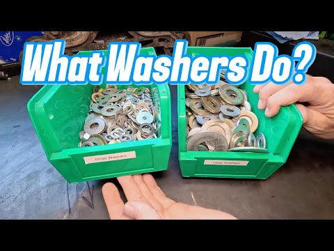 What washers do within a bolt and nut joint.