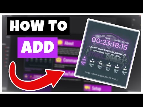 HOW TO Add A Twitch STREAM SCHEDULE Using Twitch EXTENSIONS 2021/2022 - Add A Twitch Stream Schedule