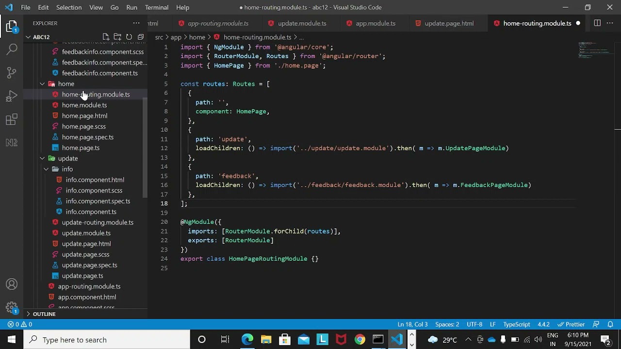 Creating Pages and Components in Ionic