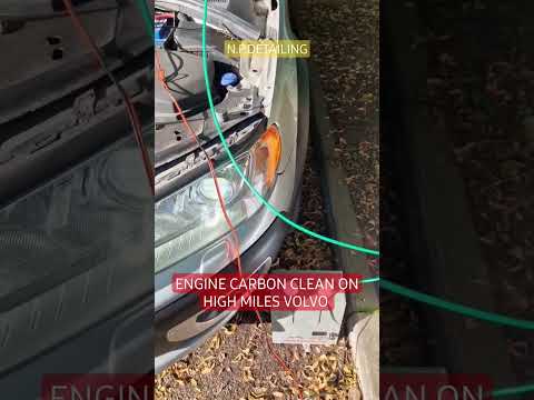 Engine carbon clean on Volvo with high Miles! #shorts #volvo