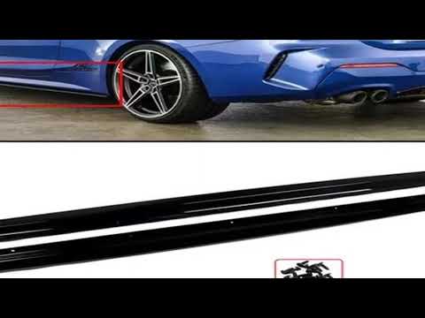 AC Style Side Skirt Extension Lip For BMW 4 Series G22 G23 2020-Pr Carbon Fiber