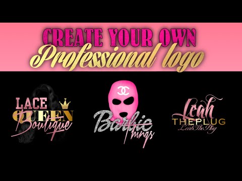 HOW TO CREATE YOUR OWN LOGO FOR YOUR BUSINESS ON YOUR PHONE????????✨| LEAHTHEPLUG
