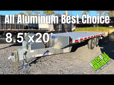 EBY - DO14K20 with 50/50 Ramps - 20 Foot Aluminum Equipment Trailer