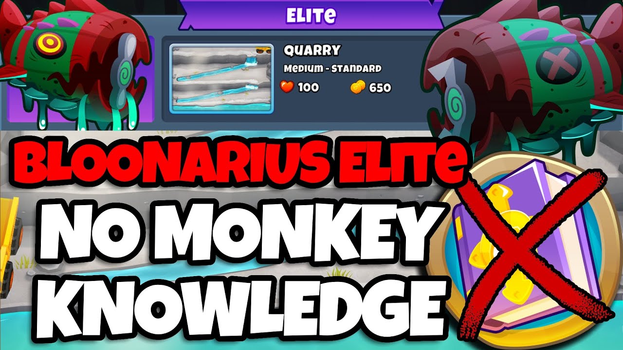 Bloonarius Elite Tutorial || No Monkey Knowledge || Quarry (BTD6)