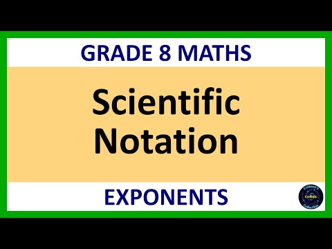 Grade 8 Maths Term 1 Lesson 23 Scientific Notation
