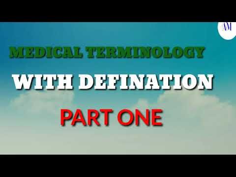 Medical terms with meaning