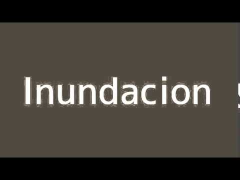 How to say Flooding in Spanish