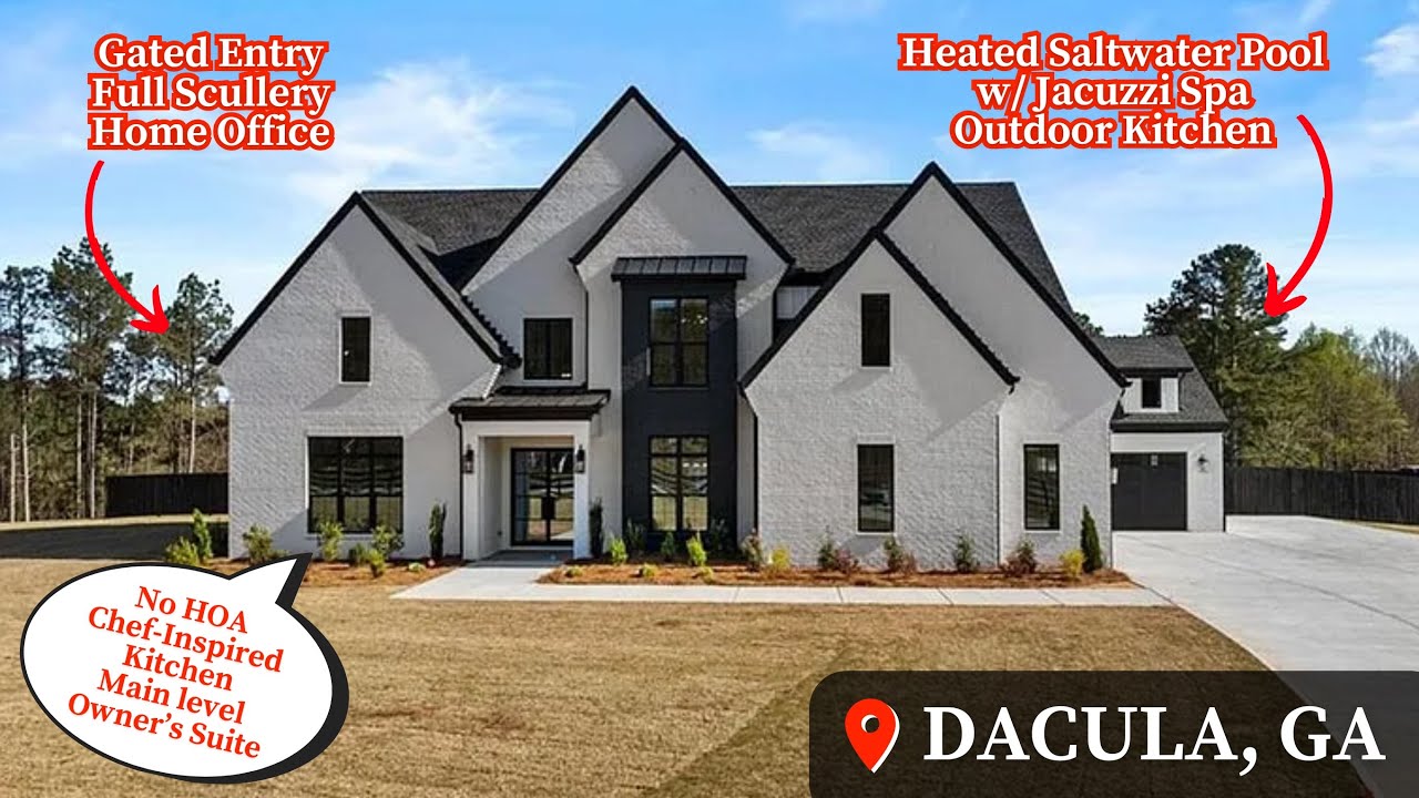 Living In Dacula, GA | Custom Built Luxury Marvel | Home Tour | Gated Home | Atlanta New Homes