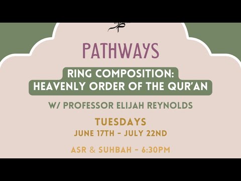 “Ring Composition: Heavenly Order of the Qur’an” w/ Prof. Elijah Reynolds - June 17th, 2025