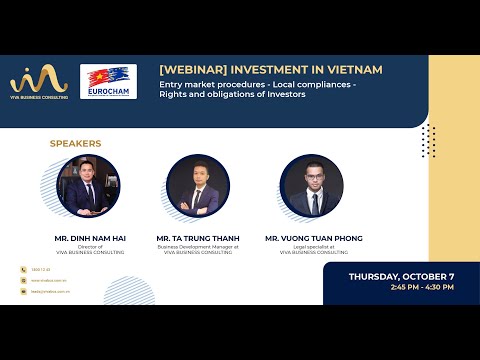 EuroCham | Webinar "INVESTMENT IN VIETNAM" | VIVA BCS