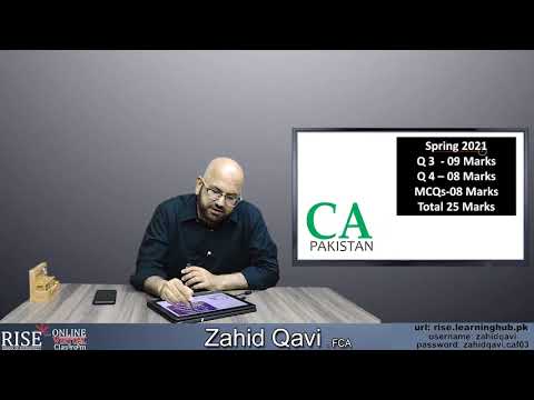 HOW TO USE PAST PAPERS FOR CAF 03