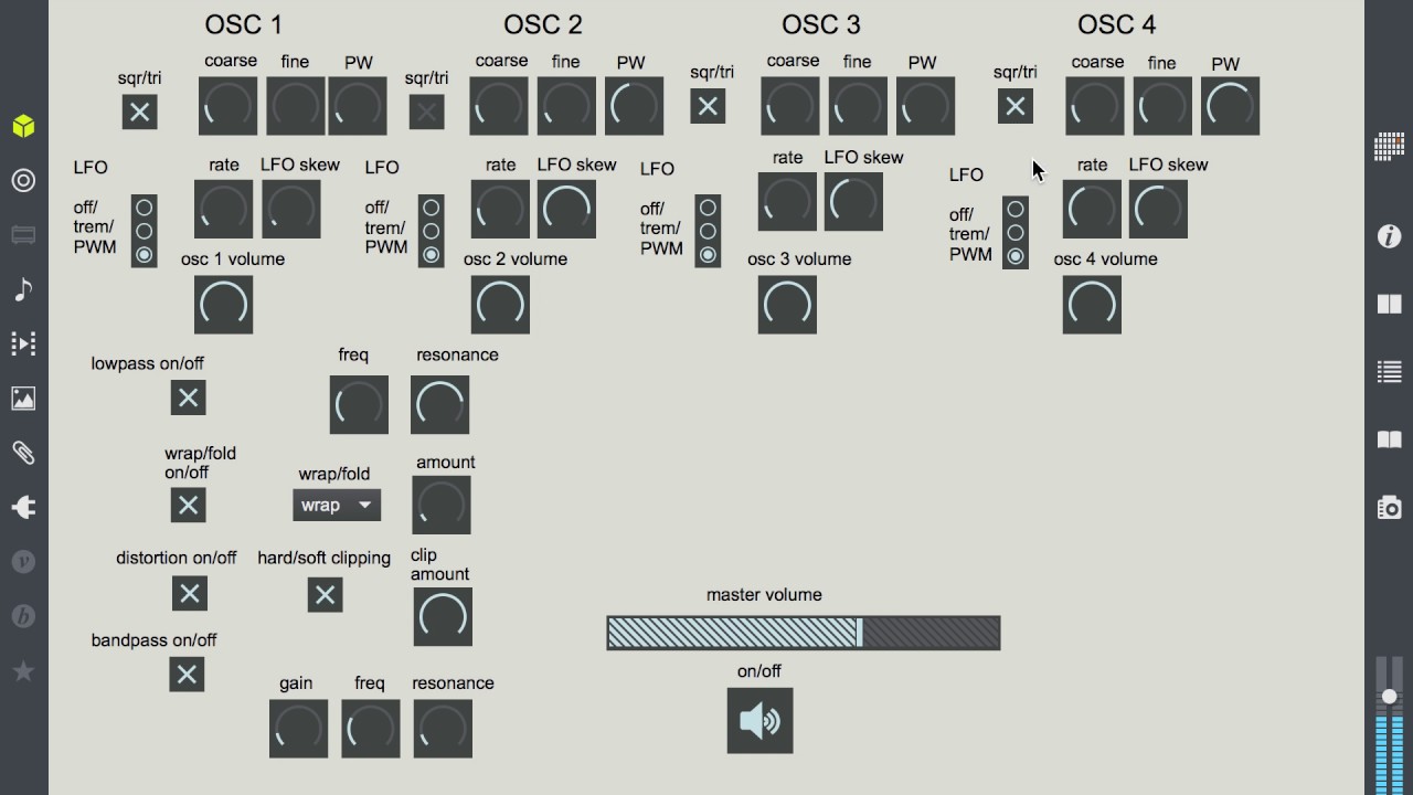 Virtual Drone Lab in Max/MSP