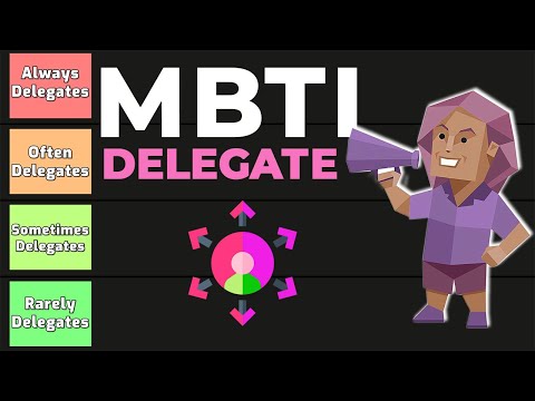 MBTI 16 Personalities - Delegating | Ranking
