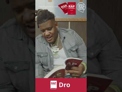 Meaning of "Dro" with Derez De'Shon & Double Nickelz | Rap Dictionary Book