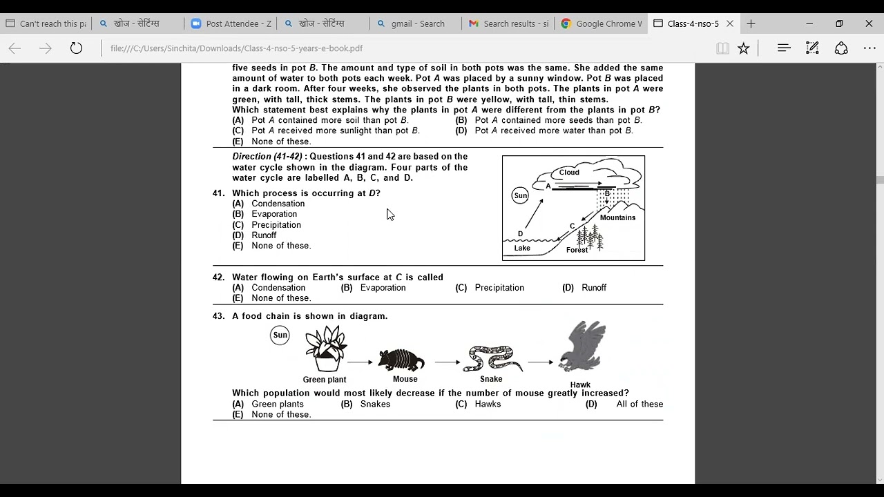 NSO class done as on 2nd November 2022 for class 3 and 4