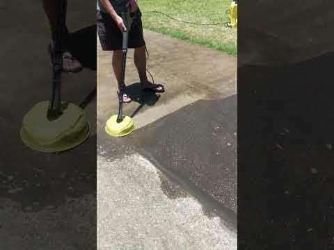 FAST WAY TO CLEAN DRIVEWAY AND FOOTPATH - KARCHER K2 PRESSURE WASHER WITH SURFACE CLEANER