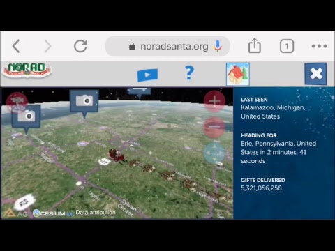 NORAD Santa tracker 2018