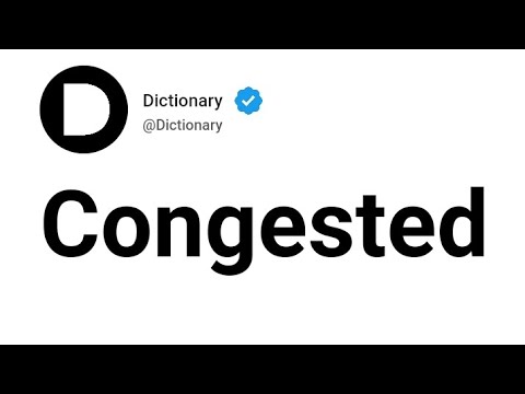 Congested Meaning In English