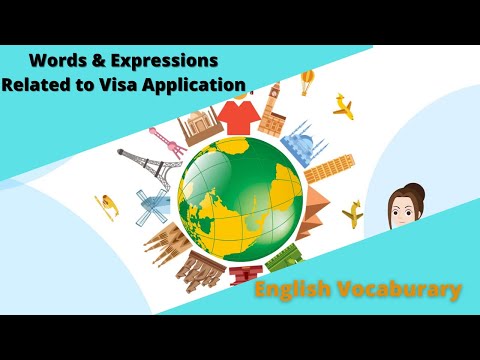 Words & Expressions Related to Visa Application | Learning English Vocabulary