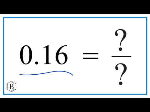 0.16  as a Fraction   (simplified form)