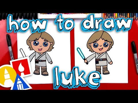 How To Draw Luke Skywalker Cartoon