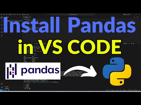 How To Install Pandas in Visual Studio Code on Windows 11 [2024]