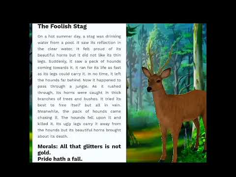 The Foolish Stag Story Writing 9th Class English Grammar