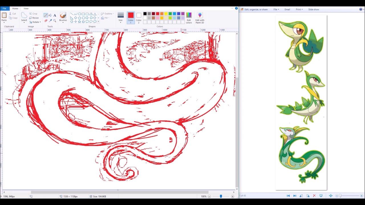 RR🗺️ EVOLUTION! Shiny Snivy + Servine + Serperior [Speedpaint]