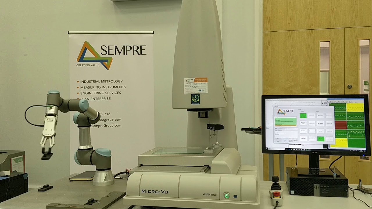 Micro-Vu CMM Automation With Robot Development