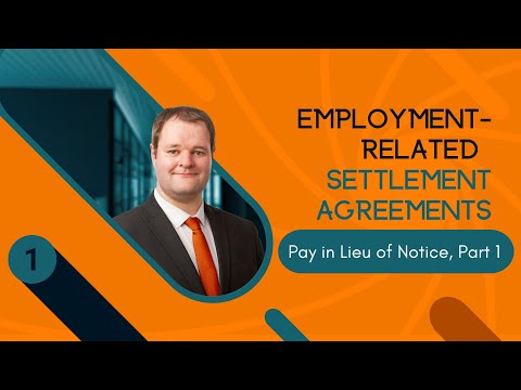What is “pay in lieu of notice” - part one