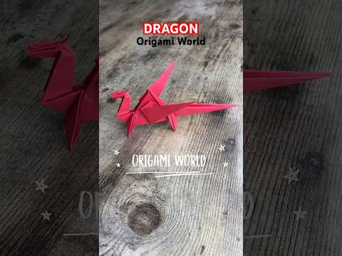 ORIGAMI WORLD DRAGON ORIGAMI TUTORIAL | NEW YEAR OF THE DRAGON SYMBOL ORIGAMI WORLD CHANNEL CRAFT