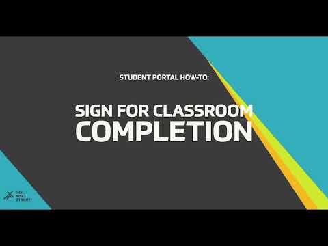 Student Portal How To: Sign for Classroom Completion